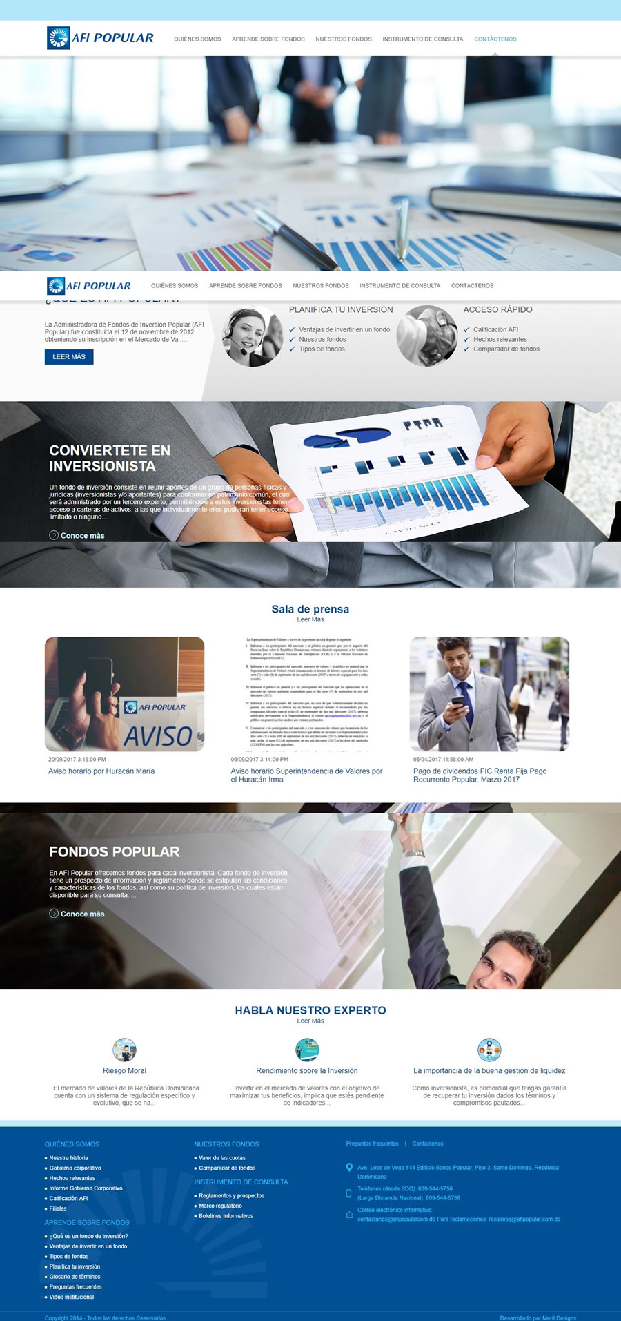 Proyecto AFI Popular | Merit Designs